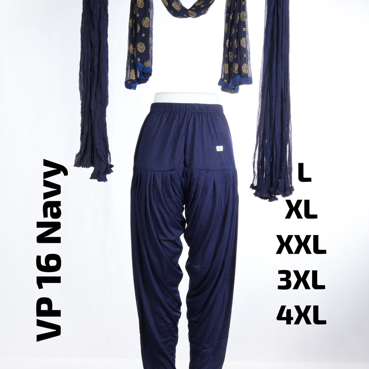 Premium Viscose Patiyala (VP 16 Navy) – Nimalas